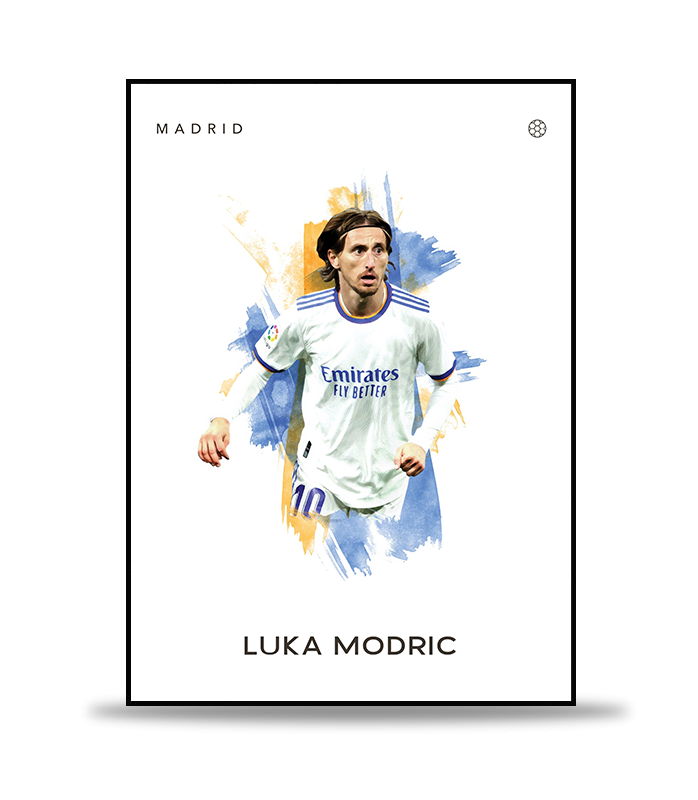 Luka Modric Fotboll Poster | Posterboo.com – POSTERBOO.COM