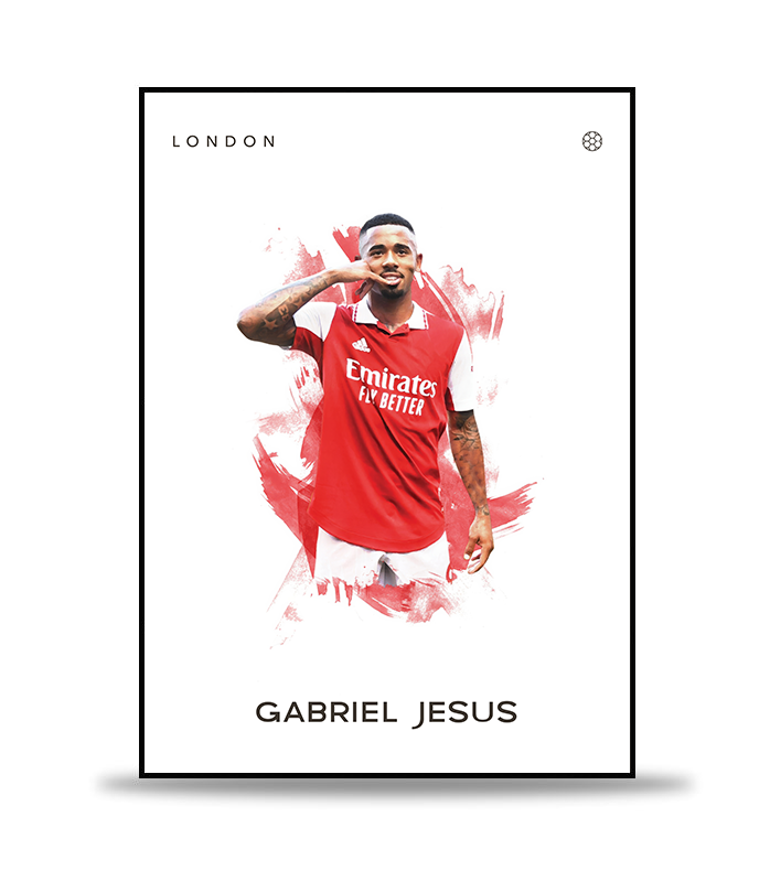 Gabriel Jesus Fotboll Poster | Posterboo.com