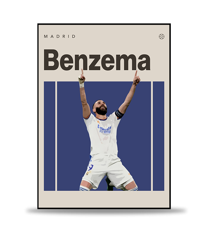Benzema Fotboll Poster | Posterboo.com